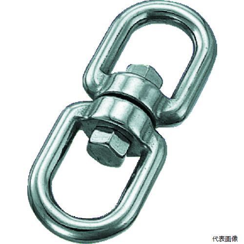 【特長】 ●回転するのでねじれを取り除きます。 【用途】 ●中心部分が回転し、よりとりとして。 【仕様】 ●使用荷重(kN)：0.29 ●D(mm)：3 ●L1(mm)：27.5 ●L2(mm)：5.5 ●W1(mm)：14 ●W2(mm)...