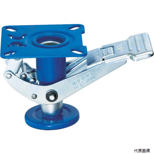 【特長】 ●安全靴で踏みやすいようロックペダルを大型化しました。 ●アームとロックペダルが一体のため、長期間使用してもガタつきません。 ●各ペダルの角を絞り加工で丸くすることで安全性が向上し、更にプレート部の切り欠きが安全靴の挟まれを防止し...