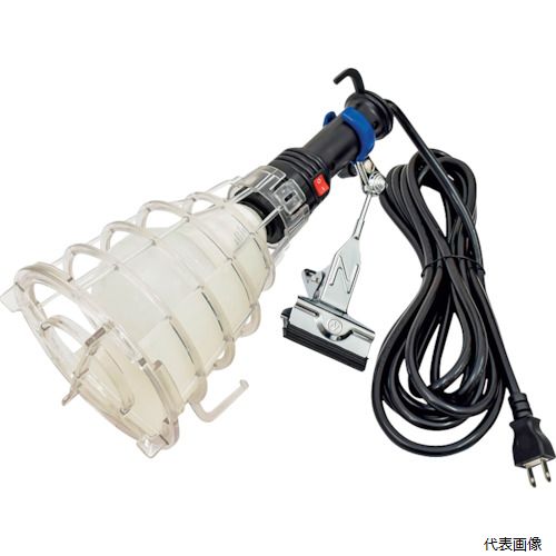 【特長】 ●クリップ有効幅：挟み厚40mmまで 【仕様】 ●明るさ(lm)：2680 ●コード長さ(m)：5 ●電源(V)：100 ●消費電力(W)：23 ●外径(mm)：153 ●全長(mm)：338 ●相当電球：150W ●球寿命(時間...