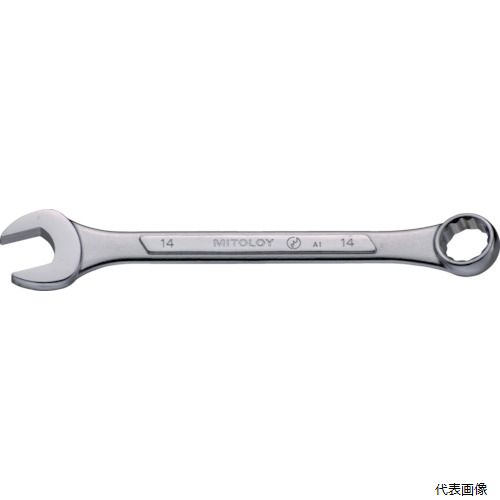 【特長】 ●JISマーク表示品です。（20、25、28mmは除く） ●抜群の耐久性です。 【用途】 ●作業におけるボルト・ナットの締め・ゆるめ用です。 【仕様】 ●二面幅寸法(mm)：14 ●全長(mm)：174 ●めがね部角度(°)：15...