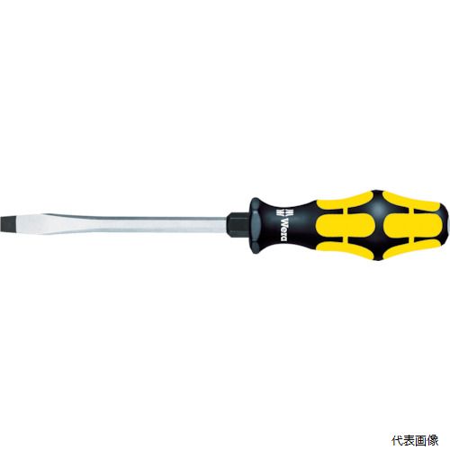 【特長】 ●スパナなどで強力に締め付けられるボルスター付です。 ●特殊なグリップ形状により、つかみやすさとフィット感を実現しています。 ●ハンドルの上部にサイズ表記があり、一目で分かります。 ●打撃可能な貫通ドライバーです。 【仕様】 ●刃...