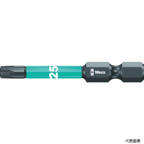 【特長】 ●インパクトドライバー用の強靭なビットです。 ●別売のインパクタービットホルダ(057675、057676)と一緒に使用することでさらに寿命が伸び、コスト削減に貢献します。(トライトーション効果) 【仕様】 ●刃先：T25 ●全長...