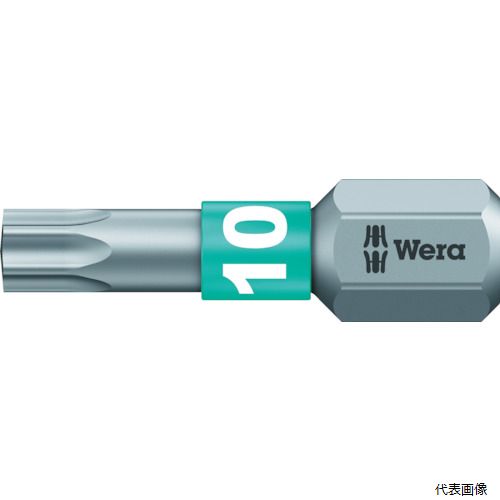 【特長】 ●専用のビットホルダ(053923)と併用することで、3つのトーション(トライトーション)が作用し、ビットの長寿命化を実現しています。 【仕様】 ●刃先：T10 ●全長(mm)：25 ●差込(mm)：6.35 ●バイトーション ●...
