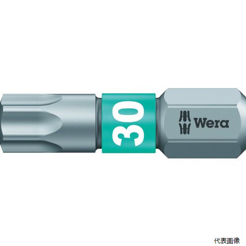 【特長】 ●専用のビットホルダ(053923)と併用することで、3つのトーション(トライトーション)が作用し、ビットの長寿命化を実現しています。 【仕様】 ●刃先：T30 ●全長(mm)：25 ●シャンク径(mm)：6.35 ●シャンク径：...