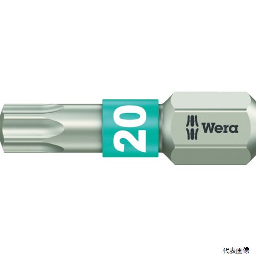 【特長】 ●専用のビットホルダ(053923）と併用することで、3つのトーション(トライトーション)が作用し、ビットの長寿命化を実現しています。 【仕様】 ●刃先：T20 ●全長(mm)：25 ●シャンク径(mm)：6.35 ●シャンク径：...