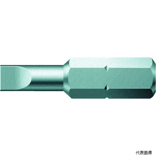 【特長】 ●スタンダードタイプのドライバー用ビットです。 ●頑強なビットで、鉄板や金属板での加工に最適です。 【仕様】 ●刃先：［［−］］4.0 ●全長(mm)：25 ●差込：6.35mm 【入数】 ●1本 他のサイズはこちら 在庫のない商...