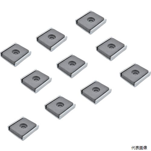 【特長】 ●キャップを付けることにより、磁石単体より5〜10倍の吸着力が上がります。 【用途】 ●吸着用。 【仕様】 ●表面磁束密度(T)：0.221 ●吸着力(N)：93.16 ●幅(mm)：30.2 ●長さ(mm)：43 ●厚さ(mm)...