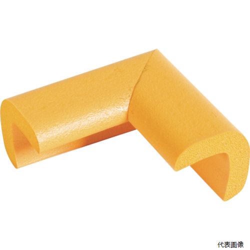 【特長】 ●ちぎれにくく、クッション性に優れた衝撃吸収材です。 【用途】 ●工事現場や工場の危険防止に。 【仕様】 ●色：イエロー ●厚さ(mm)：4 ●取付方法：貼付タイプ(両面テープ付属) ●横(mm)：37 ●高さ(mm)：15 ●縦...