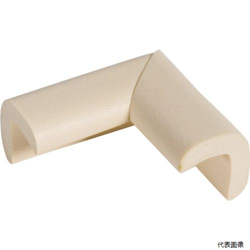 【特長】 ●ちぎれにくく、クッション性に優れた衝撃吸収材です。 【用途】 ●工事現場や工場の危険防止に。 【仕様】 ●色：アイボリー ●厚さ(mm)：4 ●取付方法：貼付タイプ(両面テープ付属) ●横(mm)：37 ●高さ(mm)：15 ●...