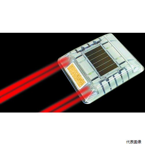 【特長】 ●ソーラー式のため、太陽光が当たる箇所では電池交換不要です（約2〜3年間） ●付属の両面テープまたは専用接着剤にて貼付けできます。 ●LEDを採用しております。 【用途】 ●工場内の安全表示。 ●夜間の外灯がない箇所。 ●危険な場...