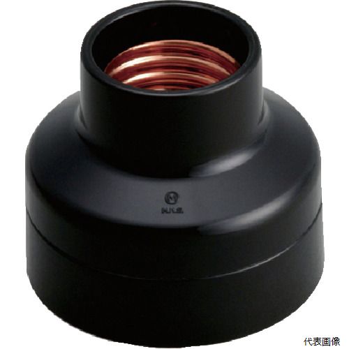 【仕様】 ●口金：E26 ●定格：6A250V ●適用電線：VVF2心Φ1.6、Φ2 【材質／仕上】 ●フェノール樹脂 【入数】 ●1個 他のサイズはこちら 在庫のない商品は検索に表示されない場合がございます　