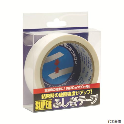 【特長】 ●テープ同士だけが接着し、結束物にはのりがつきません。 ●テープに文字が書け、水にも強く、特に低温に強いテープです。 ●基材をPET製にすることで、伸びが少なく破断強度が大幅にアップしました。また、耐候性にも優れています。 ●はさ...