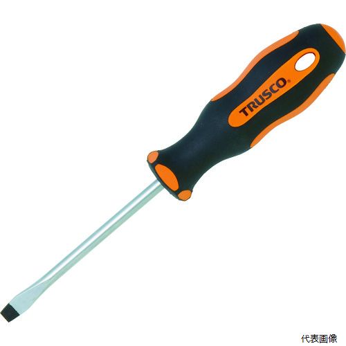 【特長】 ●滑りにくい人間工学デザイングリップを採用しています。 ●滑りにくい人間工学デザイングリップを採用。 【仕様】 ●刃先：［［−］］6.5 ●軸長(mm)：100 ●全長(mm)：210 ●硬度：HRC56〜58 ●全身焼入 ●先端...