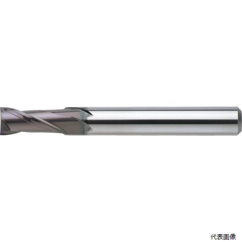 【特長】 ●耐摩耗性と潤滑性を有した、独自の無限コーティングを採用しました。 ●ショート刃長とネジレ角25°の剛性を高めた設計で高能率加工が可能です。 ●溝加工でのビビリを押さえ、ワークのタオレを最小限に抑えます。 ●溝・側面を問わずオール...