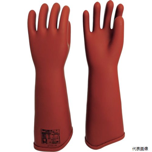 【特長】 ●厚生労働省検定合格品です。 ●作業性および絶縁性に優れています。 【用途】 ●高圧活線作業時や検電時における感電事故の防止に。 【仕様】 ●色：茶 ●サイズ：L ●全長(cm)：46.0 ●手のひら周り(cm)：25.0 ●中指...