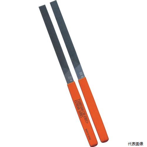 【特長】 ●表と裏で目の粗さが違うので、表で荒削り、裏返して仕上げと、作業性が向上します。 ●一般的なヤスリで、焼入前の金属なら何でも削れます。 ●5本組ヤスリのサイズで、最も一般的で、手になじむサイズです。 【用途】 ●鉄をはじめ、あらゆ...
