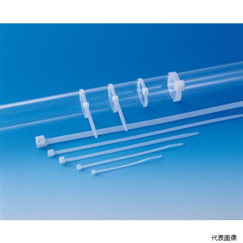 【特長】 ●電気工事をはじめとする各種配線結束のスタンダード品です。 ●横ズレ防止力に優れ、軽い挿入抵抗で確実に固定し、バンド部は作業しやすい適度な柔軟性を持つのが特長です。 ●作業者や被結束物に負担がかからない滑らかな面加工を施しています...