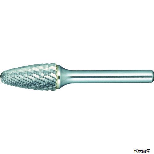【特長】 ●チップポケットを大きくすることにより切屑を排出しやすくし重切削に適しています。 【用途】 ●あらゆる金属、非鉄金属、樹脂などの研削、バリ取り、面取りから溶接のビードの削落しに。 【仕様】 ●形状：砲弾型(コースカット) ●刃径(...