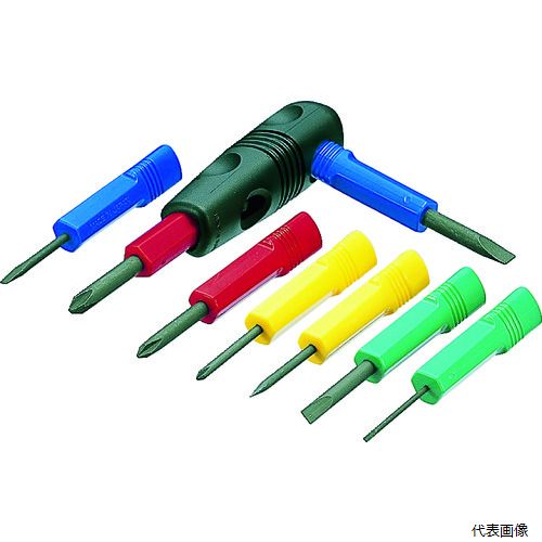 【特長】 ●使用頻度が高いスタンダードタイプのドライバーセットです。 【仕様】 ●セット内容(本)：8 ●セット内容：ハンドル、ドライバー［［＋］］0、1、2、［［−］］1.8、2.5、5、6、キリ ●先端マグネット：有り ●ドライバー脱着...