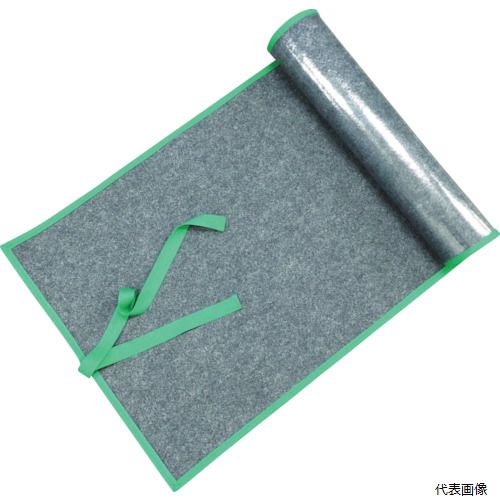 【特長】 ●耐油性、防水性に優れ、床などを傷つけにくくします。 【用途】 ●内装業の床養生に。 ●脚立、踏台などの床傷つき防止に。 【仕様】 ●色：グレー ●幅(m)：0.5 ●長さ(m)：1 ●厚さ(mm)：1.6 【材質／仕上】 ●ポリ...