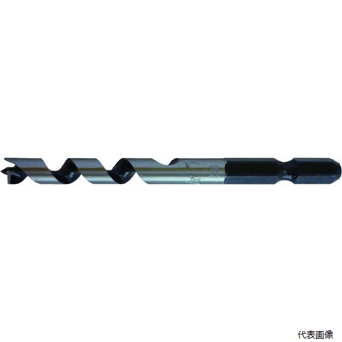 【特長】 ●先三角タイプで力を加えた分だけ穴あけが行えます。 ●ボール盤での穴あけに最適です。 【用途】 ●被削材：木材。 ●浅い止め穴に。 【仕様】 ●刃径(mm)：7.0 ●溝長(mm)：50 ●全長(mm)：90 ●シャンク形状：六角...