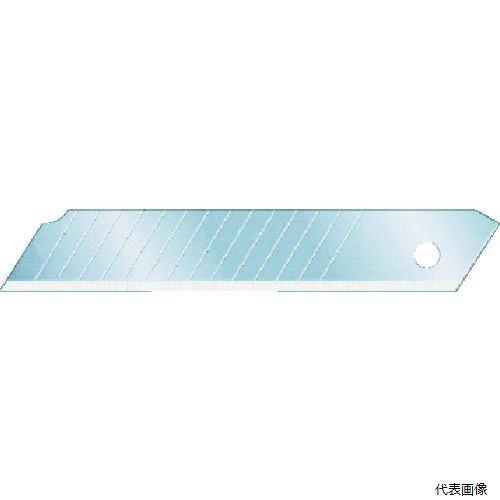 【特長】 ●刃先が通常品の2倍使える経済的なL型刃です。 【仕様】 ●全長(mm)：110 ●刃厚(mm)：0.5 ●刃長(mm)：100 ●適合本体：タジマドライバーカッター、ドラフィンシリーズ、他L型刃適合カッター 【材質／仕上】 ●炭...