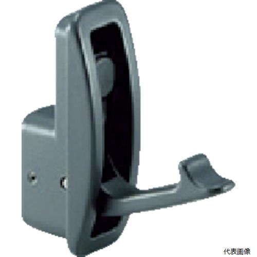【特長】 ●フックは自動的に閉まります。 ●フック先端に手掛かりがある開けやすい形状です。 ●フック収納時の出っ張りが少ないデザインです。 【用途】 ●キャビネット、車輌など 【仕様】 ●幅(mm)：20 ●奥行(mm)：24.5 ●高さ(...