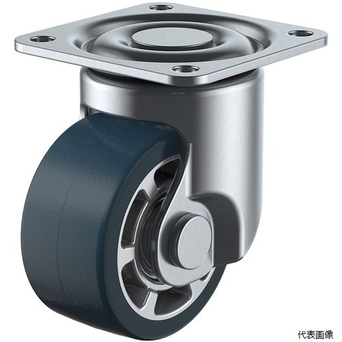 【特長】 ●取付高さを低く抑えた重荷重用キャスターです。 ●頑丈で走行性の高いアルミホイルウレタン車輪を使用しています。 【用途】 ●機械装置などの搬入、設置に最適です。 【仕様】 ●許容荷重(daN)：300 ●許容荷重(kgf)：306...