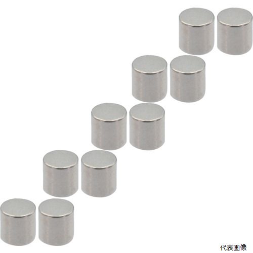 【特長】 ●10個で1パックのお買い得品番です。 ●磁石の中で最強の磁場をもつネオジム磁石です。 【用途】 ●センサーやモーター部品として。 【仕様】 ●表面磁束密度(T)：0.27 ●吸着力(N)：1.39 ●外径(mm)：2 ●厚さ(m...