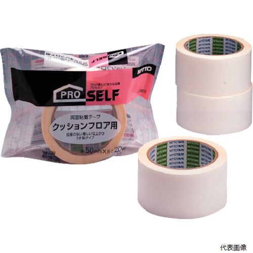 【特長】 ●薄手タイプで段差ができにくく美しく仕上がります。 ●基材には切れにくくはがしやすいポリプロピレンを採用しています。 【用途】 ●クッションフロアや二ードルパンチの固定。 ●ポスター・壁紙などの貼り付け。 【仕様】 ●色：クリア ...