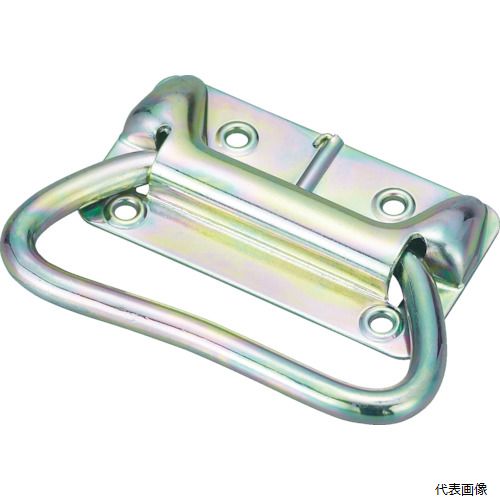 【特長】 ●ばね付により、振動によるハンドルのガタつきがありません。 【用途】 ●各種コンテナ、業務機器に。 ●各種キャビネットなどに。 【仕様】 ●幅(mm)：70 ●高さ(mm)：40 ●穴径(mm)：4.5 ●参考使用荷重(kN)：0...