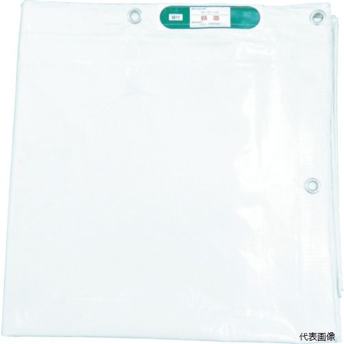 【特長】 ●ポリエステル糸に塩ビコーティングを施した防炎シートです。 ●消防法施行令の防炎テスト基準に合格しています。 【用途】 ●建築現場、野積み、目隠しシートなど。 ●色：ホワイト ●幅(m)：1.8 ●長さ(m)：5.4 ●厚さ(mm...