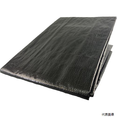 【特長】 ●建築現場などの使用の際に周囲の景観に違和感のない黒いシートです。 【用途】 ●建築現場などでの養生カバー。 ●色：ブラック ●幅(m)：2.5 ●長さ(m)：3.4 ●厚さ(mm)：0.22 ●番手(#)：3000 ●ハトメ数(...