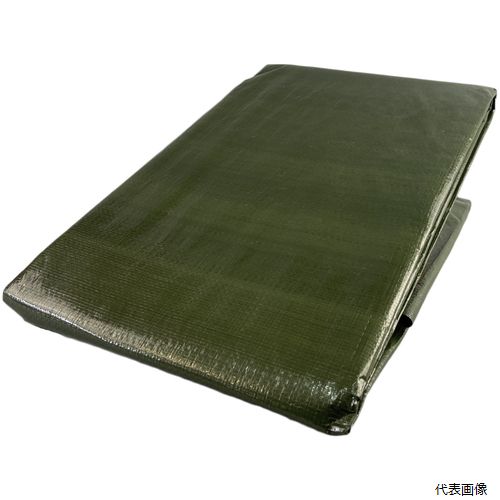 【特長】 ●山間部や緑地地帯で使用の際に周囲の景観によいシートです。 【用途】 ●緑地地帯工事の養生や資材カバー。 ●色：ODグリーン ●幅(m)：1.7 ●長さ(m)：2.5 ●厚さ(mm)：0.22 ●番手(#)：3000 ●ハトメ数(...