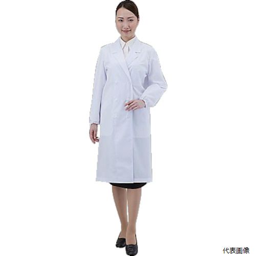 【特長】 ●洗濯後シワになりにくい素材を使用しています。 【仕様】 ●色：ホワイト ●サイズ：S ●着丈(cm)：95 ●適合胸囲(cm)：100 ●肩幅(cm)：39 ●袖丈(cm)：55 ●クリーンパック有無：無 ●タイプ：女性用ダブル...