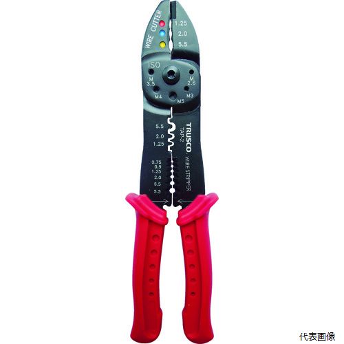 【特長】 ●絶縁圧着端子、裸圧着端子・P.Bスリーブの圧着、さらにはボルトや電線の切断、電線のストリッピング(皮むき)がこの1本で可能な、使い勝手の良いマルチな圧着ツールです。 【用途】 ●自動車整備、配線などの端子圧着に。 【仕様】 ●全...