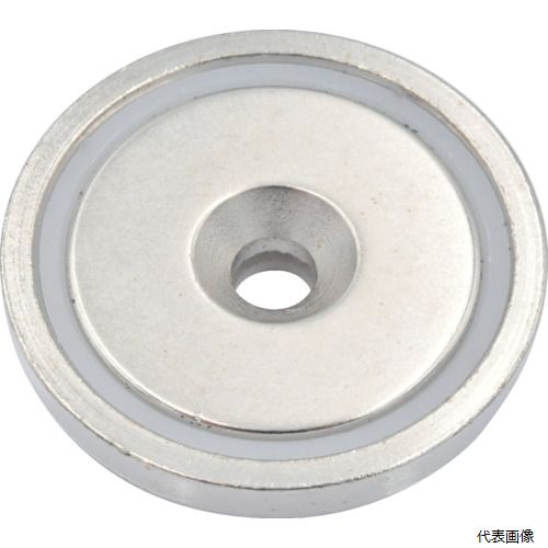 【特長】 ●磁石の中で最強の磁場をもちます。 【用途】 ●センサー、機構品の吸着用。 【仕様】 ●吸着力(N)：598.20 ●外径(mm)：42 ●厚さ(mm)：8.8 ●適合ねじ：M6 ●形状：丸型 ●丸形 ●キャップ付 ●皿穴タイプ ...