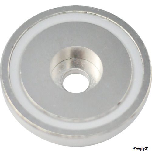 【特長】 ●磁石の中で最強の磁場をもちます。 【用途】 ●センサー、機構品の吸着用。 【仕様】 ●吸着力(N)：706.08 ●外径(mm)：48 ●厚さ(mm)：10.8 ●適合ねじ：M8 ●形状：丸型 ●丸形 ●キャップ付 ●段穴タイプ...