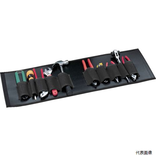 【特長】 ●工具差し用アタッチメントです。 ●工具差し10ポケット付きです。 【仕様】 ●適合本体：TADB-240 【材質／仕上】 ●ポリエチレン材 ●ポケット：帆布 【注意】 ●工具類は別売です。 ●提供不可：chemSHERPA、SD...