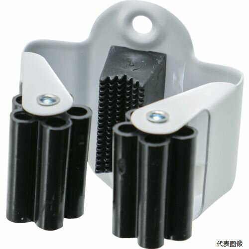 【特長】 ●ほうきやモップなどの柄の部分を押し込むだけでしっかり固定し、キチンと整理できます。 【用途】 ●モップ、ほうきなどの壁掛け収納。 【仕様】 ●幅(mm)：55 ●奥行(mm)：35 ●高さ(mm)：50 ●最大使用荷重(kg)：...