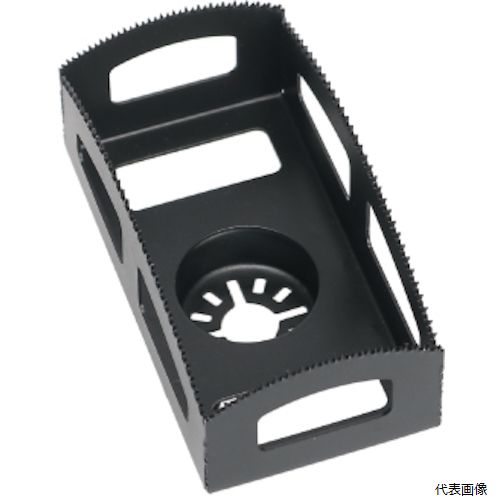 【特長】 ●スイッチボックスソーSWC-200用専用刃シングルタイプです。 【用途】 ●コンセントボックスの開口に。 【仕様】 ●本体サイズ(mm)：50×95×47 ●開口サイズ(mm)：幅50×高さ95 ●シングルタイプ 【材質／仕上】...