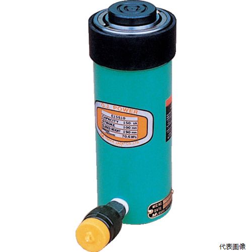 【特長】 ●油圧ポンプは手動・電動ともに使用可能です。 ●シリンダ・ピストンはSCM435で熱処理をした強力材です。 ●揚力(kN)：100 ●ストローク(mm)：100 ●最低高(mm)：178 ●受圧面積(［［CM2］］)：14.52 ...