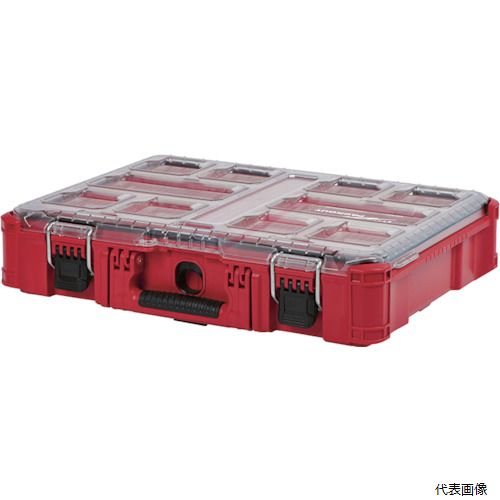 【特長】 ●耐衝撃性ポリマー製です。 【仕様】 ●色：クリア/レッド ●外形寸法(mm)間口：500 ●外形寸法(mm)奥行：386 ●外形寸法(mm)高さ：117 ●有効内寸(mm)間口：457 ●有効内寸(mm)奥行：305 ●有効内寸...