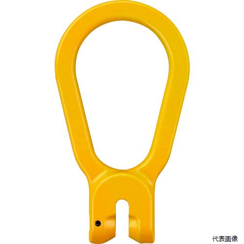 【特長】 ●キトーチェンスリング100用のツリカナグです。 【用途】 ●1本吊り用。 ●チェーンをクレーンのフックなどに掛ける際に使用。 【仕様】 ●基本使用荷重(t)：1.1 ●チェーン線径(mm)：φ6 ●適合チェーン線径(mm)：6 ...
