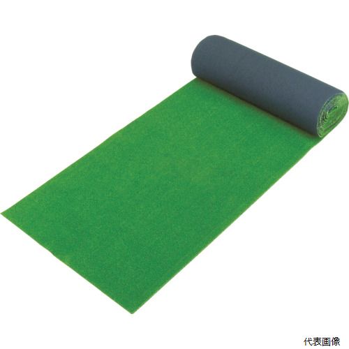 【特長】 ●人工芝面を内巻きにした簡単に施工できる汎用タイプの人工芝です。 ●透水機能を持ち、水が下に抜けるように直径約3mmの穴が幅方向40mm、長さ方向30mmの間隔で空いています。 【用途】 ●工事現場の通路や屋上、テラスなど。 ●色...