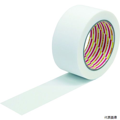 【特長】 ●粘着テープの表面が、光の反射を抑えたツヤ消し加工になっています。 ●手でまっすぐ切れ、のり残りが少ないです。 【用途】 ●撮影、舞台設備への仮止めに。 ●目地部などの隠しに。 ●立ち位置表示に。 【仕様】 ●色：ホワイト ●幅(...