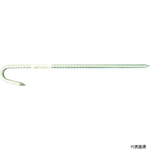 【特長】 ●異形タイプ（J型頭）で引き抜き強度をアップしました。 ●工事現場や駐車場、ガーデニングなど様々な場面で使用できます。 【用途】 ●ロープ、ワイヤーなどの固定に。 ●侵入防止ロープの設置に。 【仕様】 ●折返し長(mm)：40〜5...