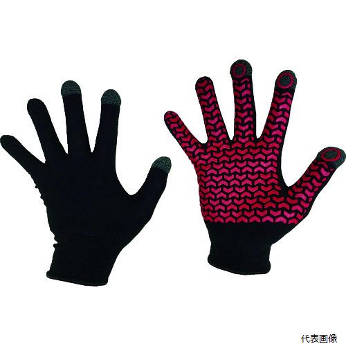 【特長】 ●導電糸入りでタッチパネル操作が可能です。 ●細かい滑り止め加工によりグリップ性能より強化してあり、素手感覚を保ちながら作業できます。 ●親指・人差指・中指の先端に導電性の糸が編まれているのでスマホ等のタッチパネル操作が可能です。...