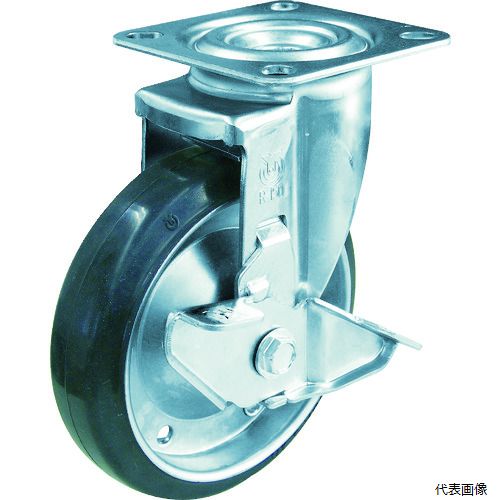 【特長】 ●走行性、耐荷重性を備えた標準的な軽・中量荷重用キャスターです。運搬台車やロールボックスパレット、その他一般作業用に数多く使用されている標準寸法のキャスターです。 ●自在旋回部はダブルベアリングを採用しています。 【用途】 ●運搬...