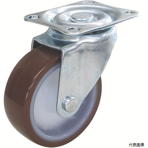 【特長】 ●走行性、耐荷重性を備えた標準的な軽・中量荷重用キャスターです。 ●運搬台車やロールボックスパレット、その他一般作業用に数多く使用されている標準寸法のキャスターです。 【用途】 ●運搬台車やロールボックスパレット、その他一般作業用...